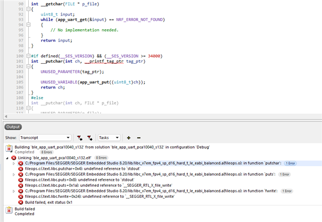 Ble App Uart Not Compiling Nordic Qanda Nordic Devzone Nordic Devzone