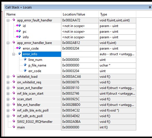 Project fall with repeatedly call nrf_ble_scan_start(&m_scan); - Nordic Q&A - Nordic DevZone ...