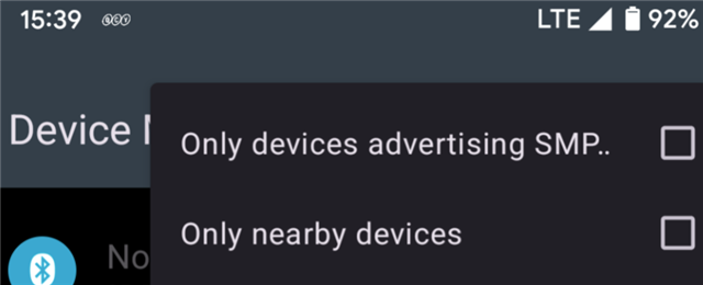 Device Shows Up In Nrf Connect For Mobile App But Not In The Nrf Connect Device Manager App