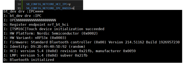 Can't use bt_enable when I use sysbuild and enabled IPC_RADIO - Nordic Q&A - Nordic DevZone ...
