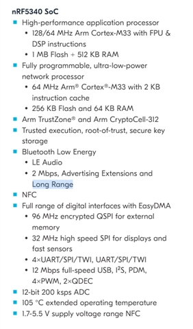 Long Range Support in LE Audio - Nordic Q&A - Nordic DevZone - Nordic DevZone