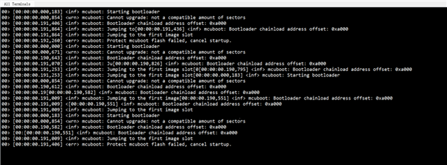 Log of firmware signature verification on nrf52840 - Nordic Q&A - Nordic DevZone - Nordic DevZone