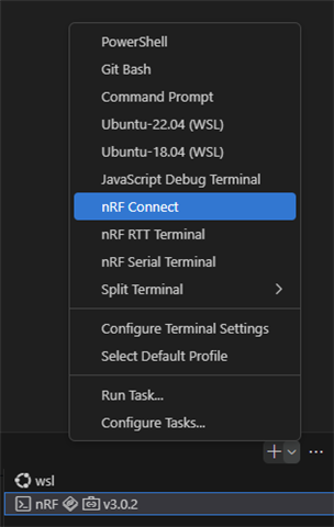 How to switch SDK version when opening nrf connect command line in vscode - Nordic Q&A - Nordic ...