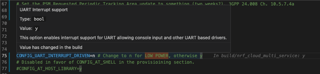 prj.conf values changed in build, and other questions about the nrf ...