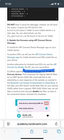 Can PC do the FOTA over BLE? - Nordic Q&A - Nordic DevZone - Nordic DevZone