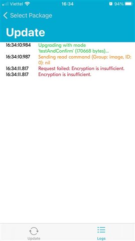 SMP server: Authentication is insufficient - Nordic Q&A - Nordic DevZone - Nordic DevZone