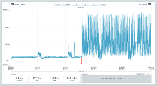 Instability in current consumption when SAADC off - Nordic Q&A - Nordic DevZone - Nordic DevZone