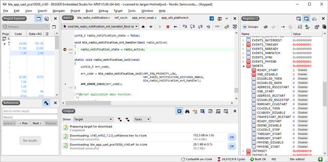 nRF52840 NRF_RADIO->SHORTS Register - Nordic Q&A - Nordic DevZone - Nordic DevZone