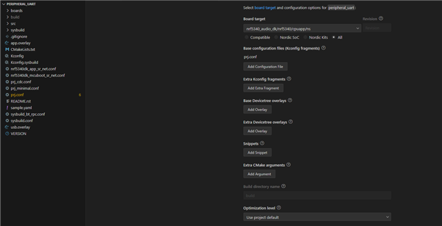 Error Aborting Due To Kconfig Warnings With Vscodenrf Connect Sdknrfsamplesbluetooth