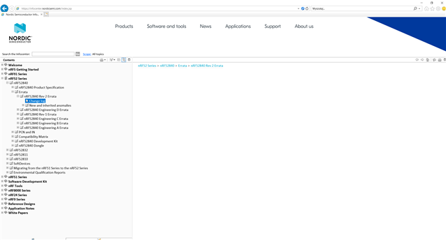 Nordic Infocenter shows blank pages instead of documetation - Nordic Q&A - Nordic DevZone ...