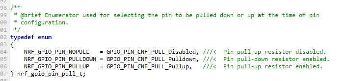 How To Set The Gpio Pin Input To No Pull Or Float Mode Nordic Qanda Nordic Devzone Nordic