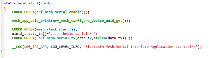 HOW TO use serial only in common use ,not need to use mesh command ...