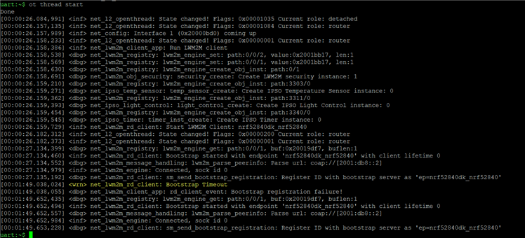 LWM2M Client example with Thread support on nRF52840 - Nordic Q&A - Nordic DevZone - Nordic DevZone