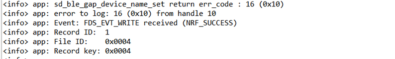 Can T Set Nrf52832 Central Device Name Dynamically Sd Ble Gap Device Name Set Returns Error 16
