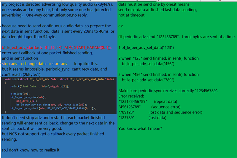 how to send continuous broadcasting of different data in NCS1.9.1 periodic_adv? - Nordic Q&A ...