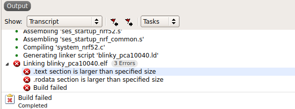Getting The Error While Building The Default Example Programs Of Nrf5 Sdk 17 1 0 In Segger