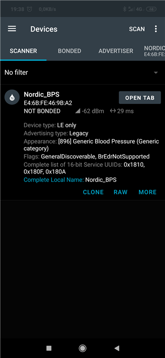 Incorrect ble service UUID SDK examples - Nordic Q&A - Nordic DevZone - Nordic DevZone